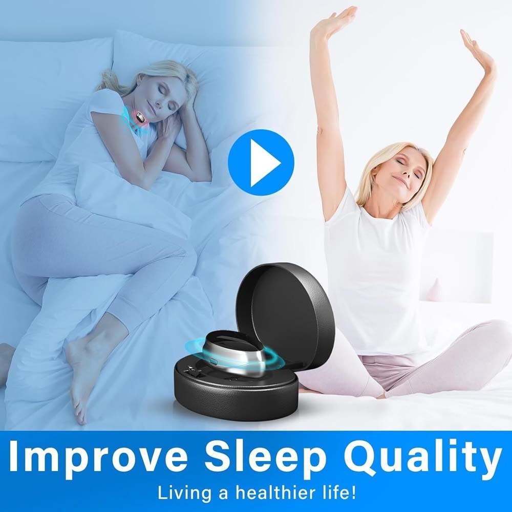 Electric Sleep Apnea Noise Micro Stop Snore Aid Stopper CPAP Anti ...