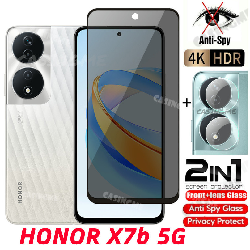 Honor X7b 5G 2024 คลุมทั้งหมดตัวป้องกันหน้าจอส่วนตัว Anti-Spy สําหรับ ...