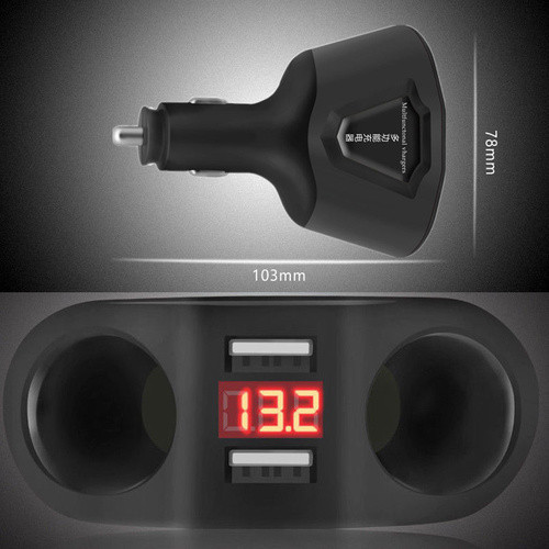 Dc 12V/24V 3.1A รถ LCD 2 ที่จุดบุหรี่ซ็อกเก็ต Splitter Dual USB Charger ... Dc 12V/24V 3.1A รถ LCD 2 ที่จุดบุหรี่ซ็อกเก็ต Splitter Dual USB Charger ...