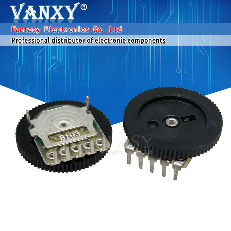 10pcs Double Dial Taper Volume ล้อ Duplex potentiometer B102 B103 B203 ...