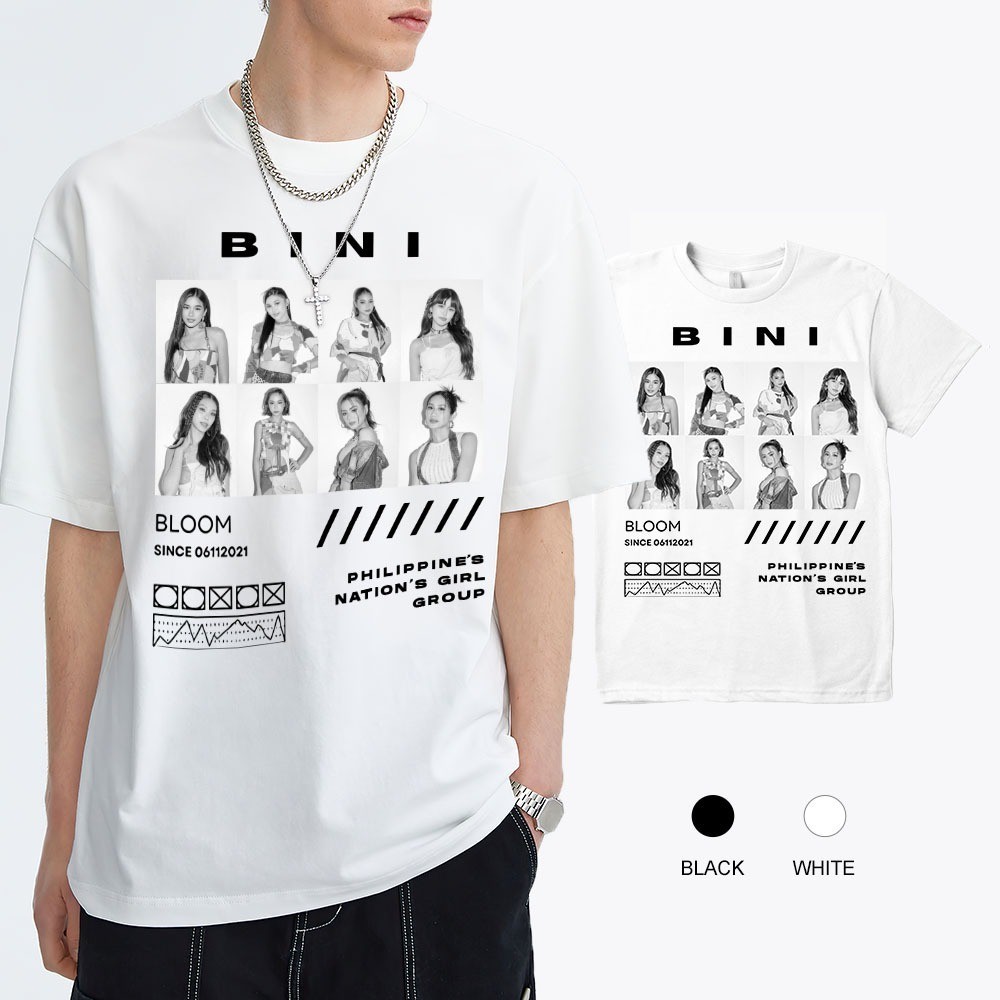 BINI shirt BLOM SINCE 06 11 2021 design pure cotton T-shirt | Shopee ...