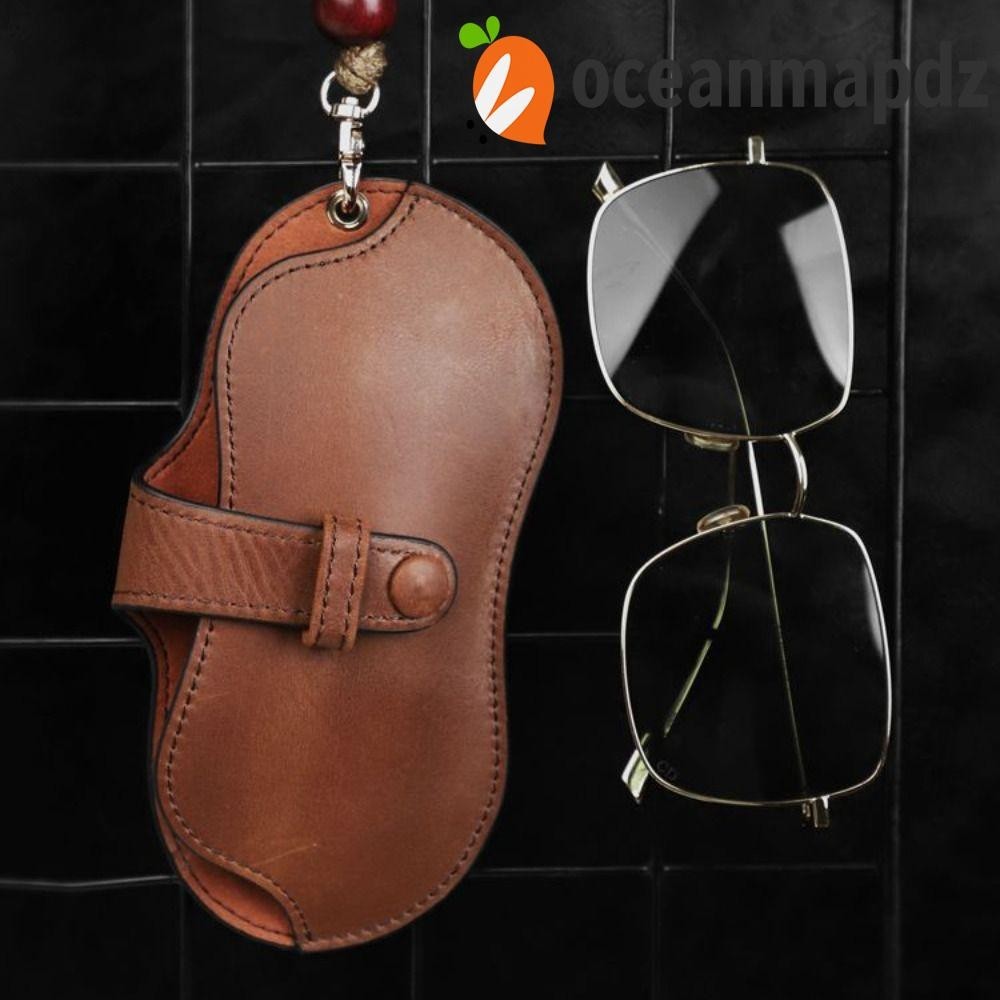 Oceanmapdz กระเป๋าเก็บแว่นตา, Retro Multi-Function แว่นตากันแดดคลิป, กระเป๋าแว่นตานุ่ม Pu หนัง ...
