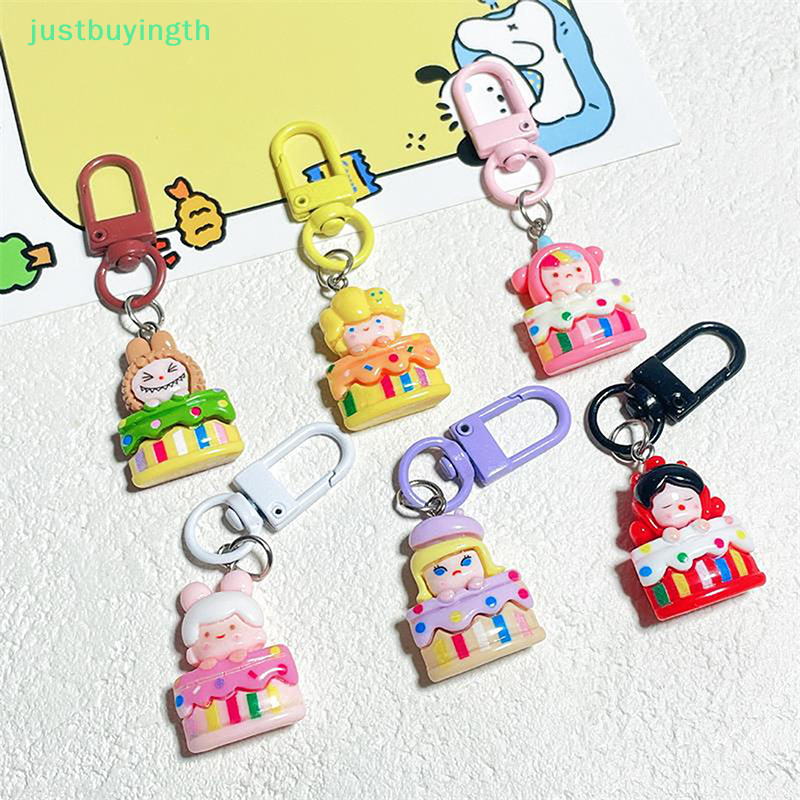 [JBTH] น่ารัก Pop Mart เค้ก Series พวงกุญแจจี้หวาน Girly Heart พวงกุญแจ ...