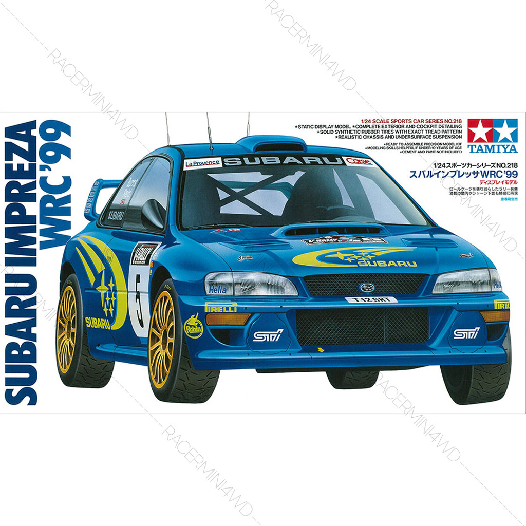 TAMIYA Model Kit 1/24 Subaru Impreza WRC'99 24218 | Shopee Thailand