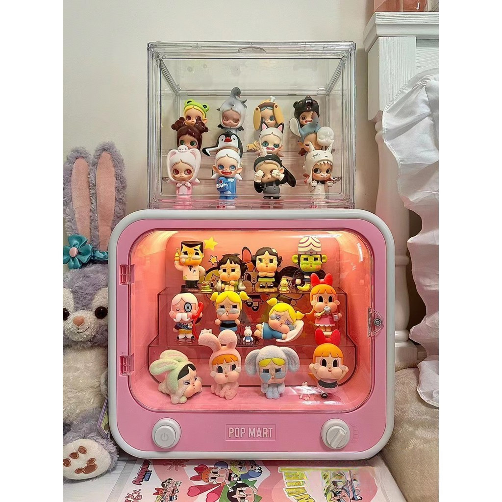 Popmart CRYBABY x Powerpuff Girls Series Pink Display Box สินค้าการปรับ ...