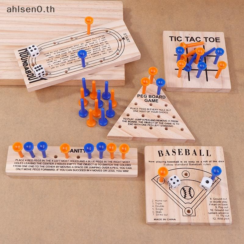 Ahlsen0 ไม้ Peg เกมกระดานเด็กการศึกษา Luban ล็อค Scoreboard Miniature ...