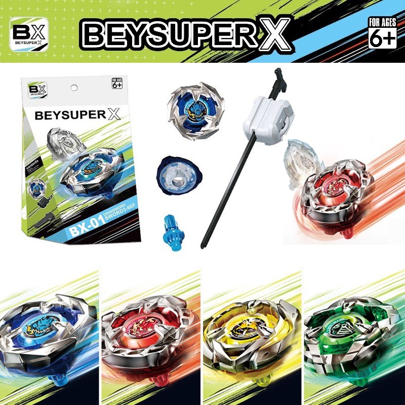 COD 🔥BEYSUPER X BX ลูกข่างหมุน ของเล่นโลหะ ชุดลูกข่างหมุน ของขวัญเด็ก ...