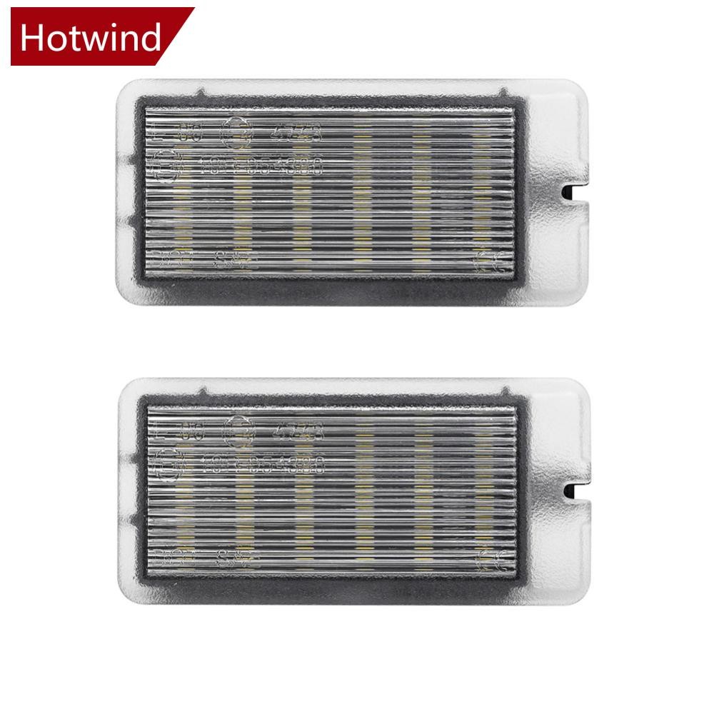 HTT 1 PC รถ LED ป้ายทะเบียนเปลี่ยน Canbus ข้อผิดพลาดฟรีรถ 12V โคมไฟสําหรับ Nissan Renault Dacia ...