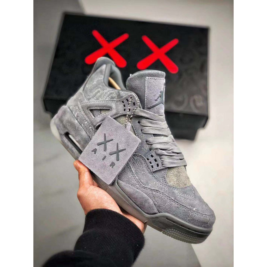 รองเท้าผู้ชาย Kass x Nike Air Jordan 4 สำหรับกีฬากลางแจ้งที่สะดวกสบาย ...