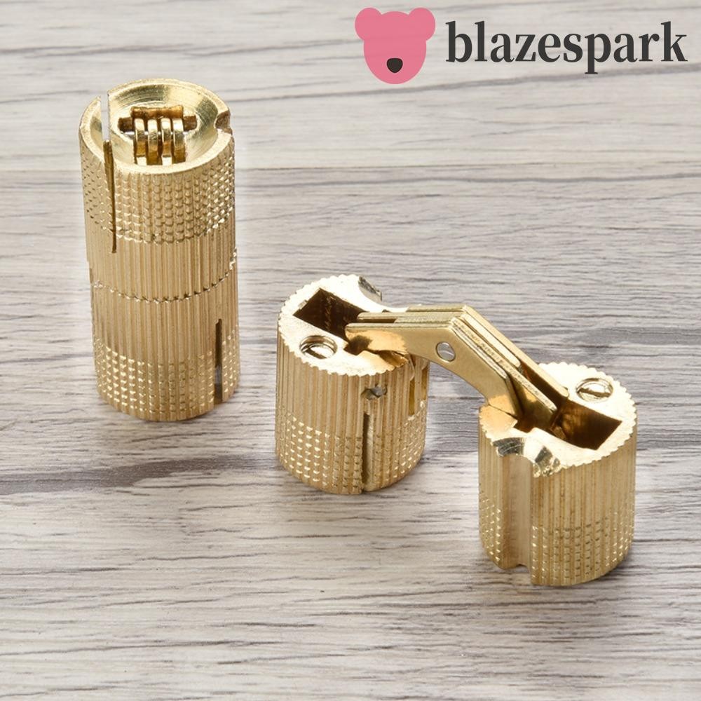 Blazespark บานพับประตู 8-18 มม.สําหรับฮาร์ดแวร์กล่องของขวัญทองแดงทองเหลืองทรงกระบอกบานพับตู้ ...