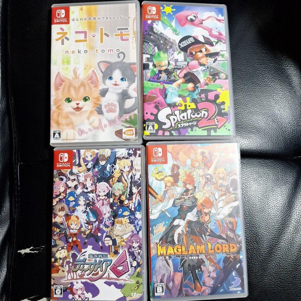 Nintendo Switch Software Set Summary Nekotomo Splatoon 2 Disgaea R Magnum Road Pre-owned Good ...