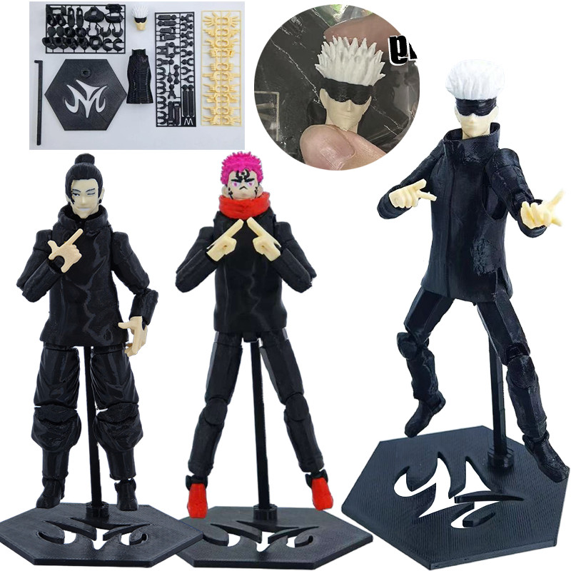 Satoru Gojo Action Figure Jujutsu Kaisen 3D พิมพ์ Lucky 13 Dummy Guto ...