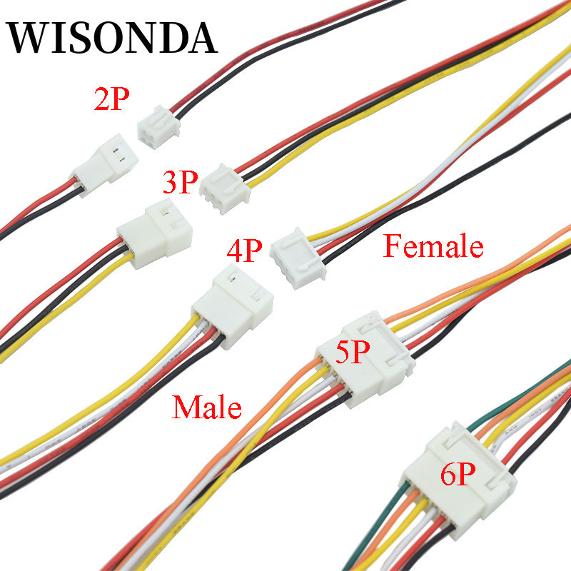 ปลั๊กเชื่อมต่อ Micro JST XH 2.54 2P 3P 4P 5P 6PIN ตัวผู้ ตัวเมีย พิช 2.54 มม. พร้อมสายชาร์จ ...