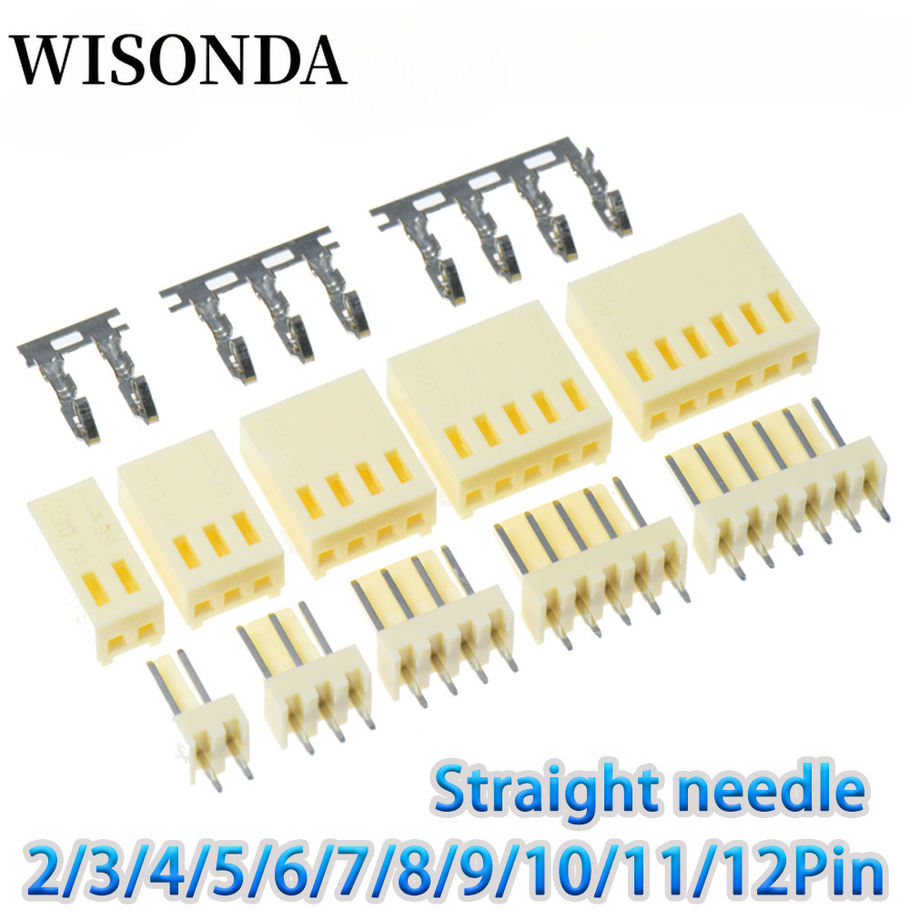 ตัวเชื่อมต่อ KF2510 2.54 มม. พร้อมเข็มตรง และขั้ว KF2510-2A 2510 2 3 4 5 6 7 8 9 10 11 12Pin 2. ...