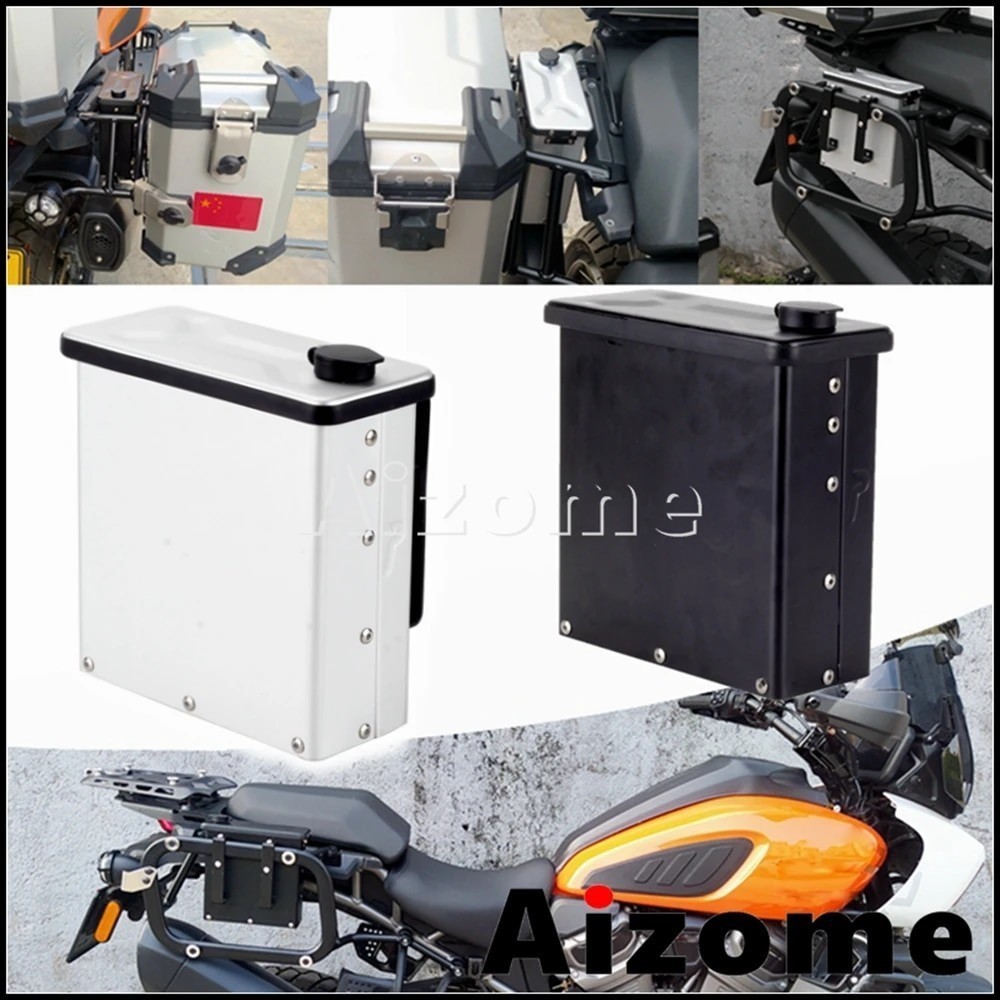AI 2.3L Motorcycle Toolbox Side Mount Aluminum Storage Case Tool Boxes ...