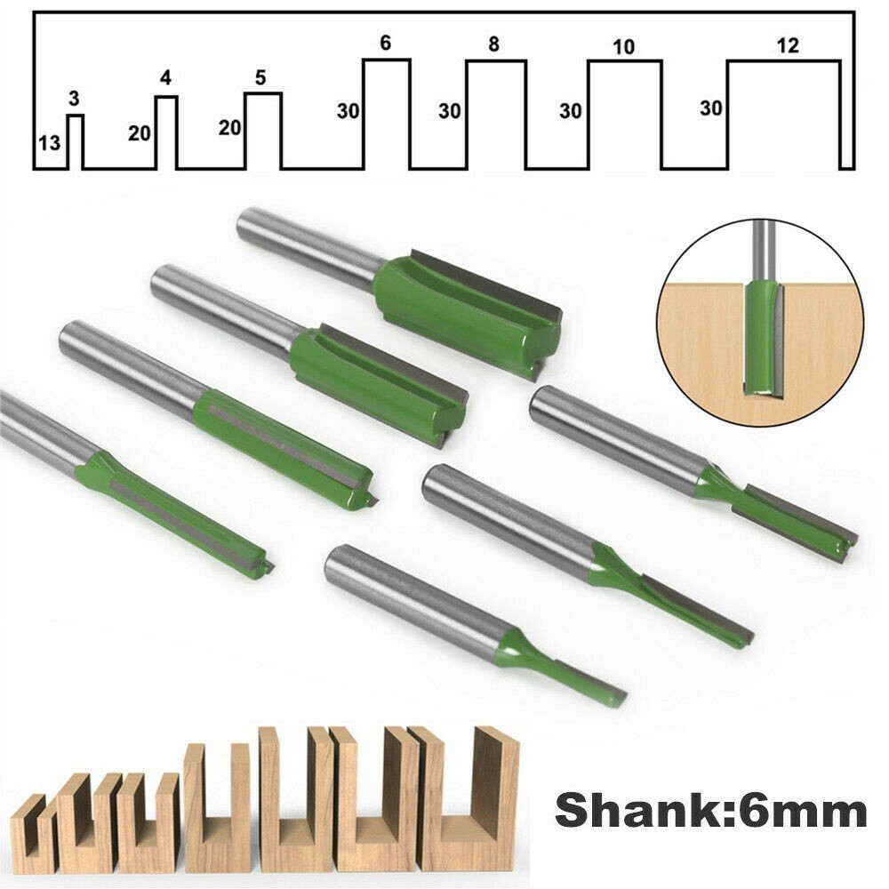 [LVDN ] 6mm Shank Milling Cutter ไม ้ แกะสลัก Single Double Flute ...
