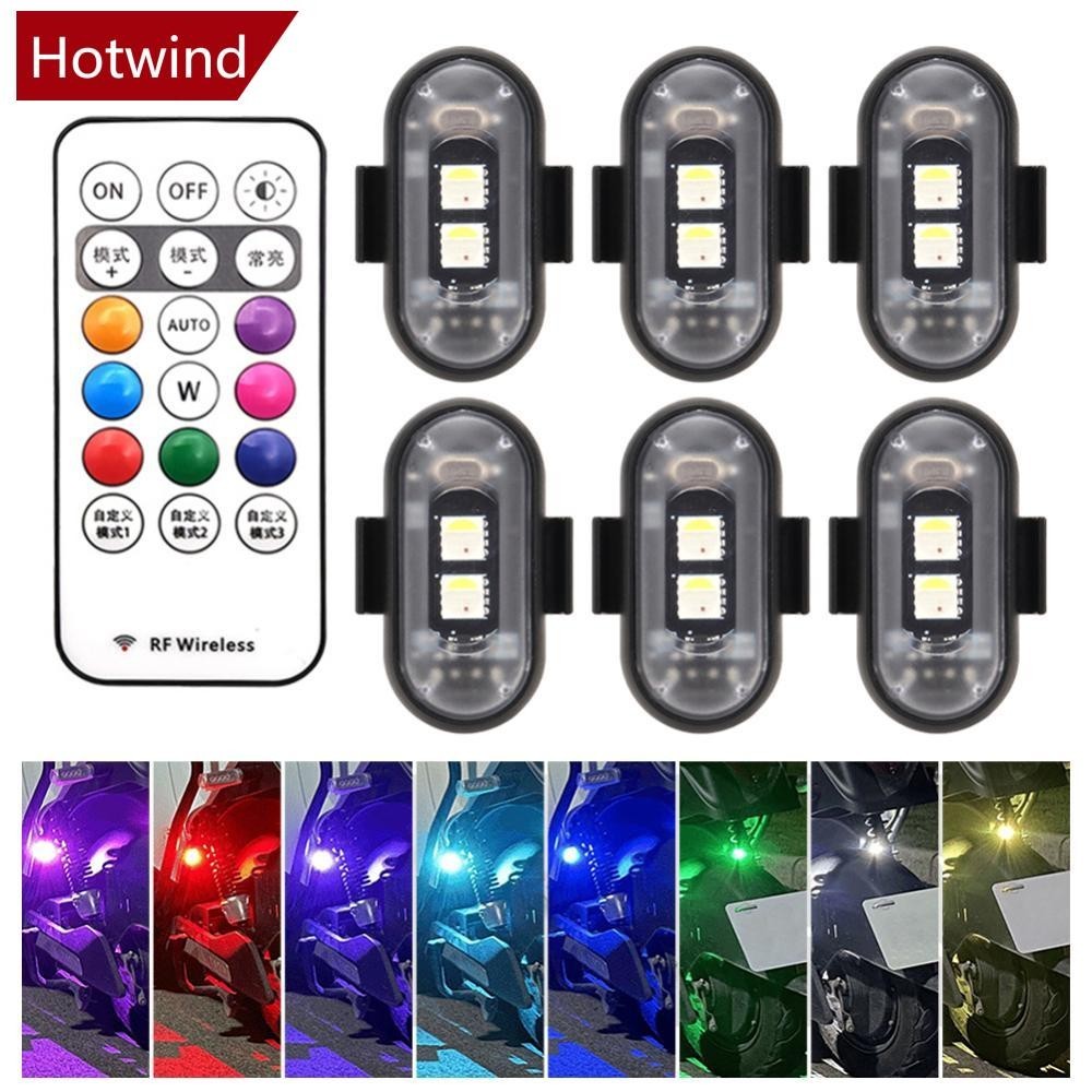 Hotwind Magnetic RGB LED Strobe ไฟรถจักรยานยนต ์ ไฟ LED แฟลชตําแหน ่ ง ...