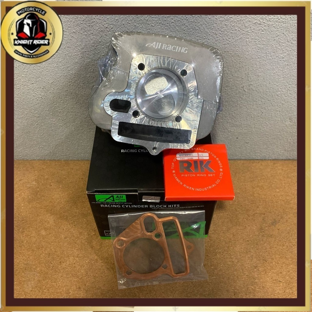 Aji RACING BLOCK EX5 DREAM 56MM AJI ชุด RIK แหวนลูกสูบ DREAM W100 ...