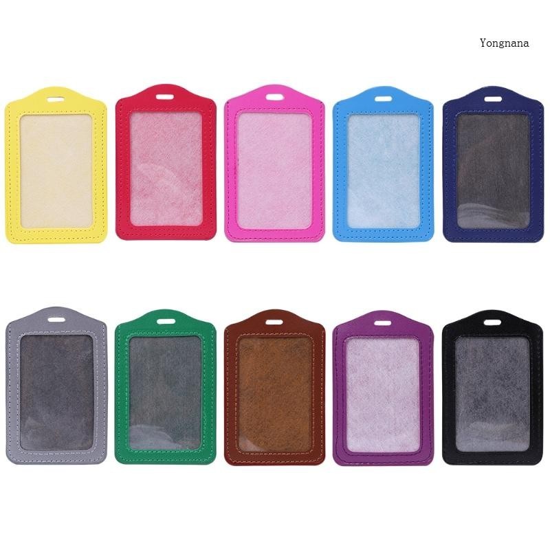 【CH * 】 10 สี ID Window Business Work Card Holder Leather for Case ...