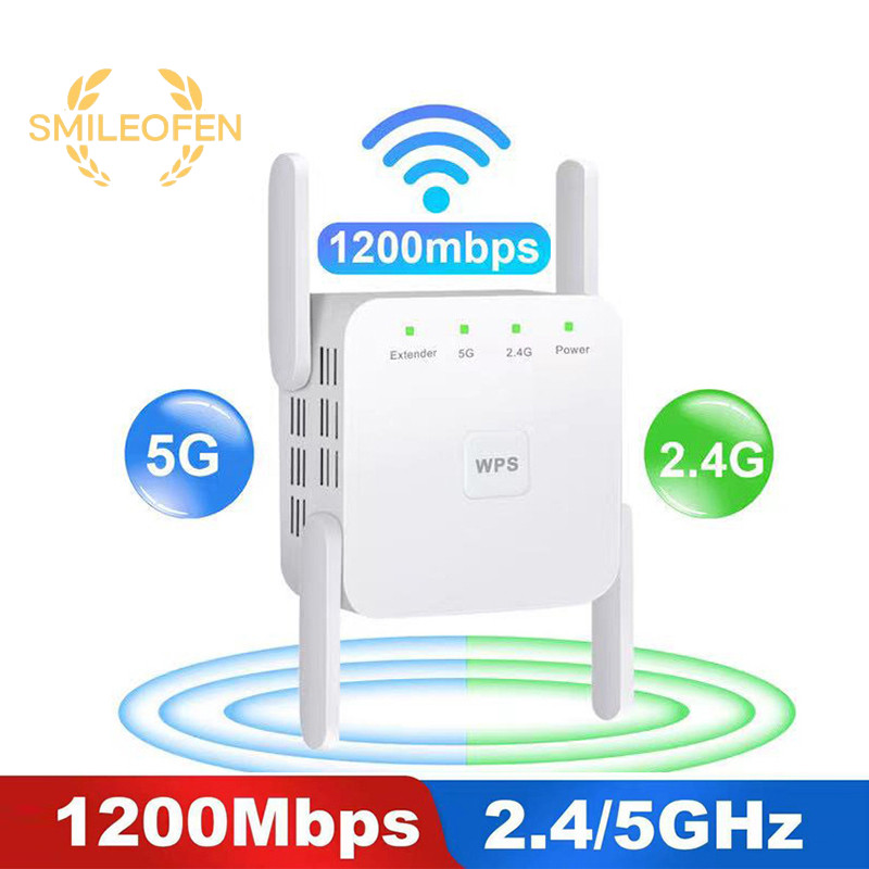 [Smileofen ] 1200mbps 5GHz Wireless WiFi Repeater 2.4G 5GHz WiFi สัญญาณเครื ่ องขยายเสียง ...