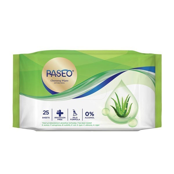 Paseo Tissue ANTI BACTERIAL WIPES 25 แผ ่ น | Shopee Thailand