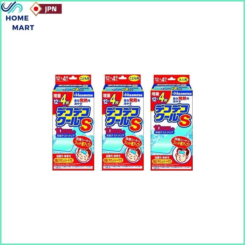 Hisamitsu Pharmaceutical Deco Deco Cool S for adults, 12+4 sheets (16 ...