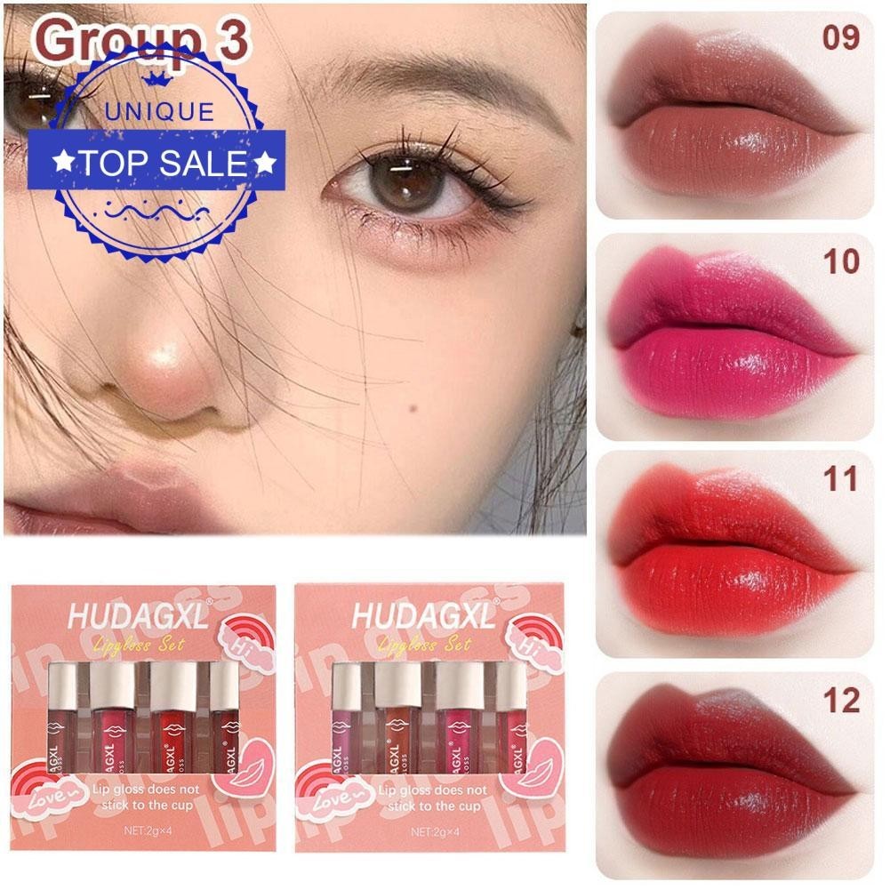Matte Lip Tint Set 4in1 Long Lasting Moisturizing Dark Tattoo Lip Tints ...