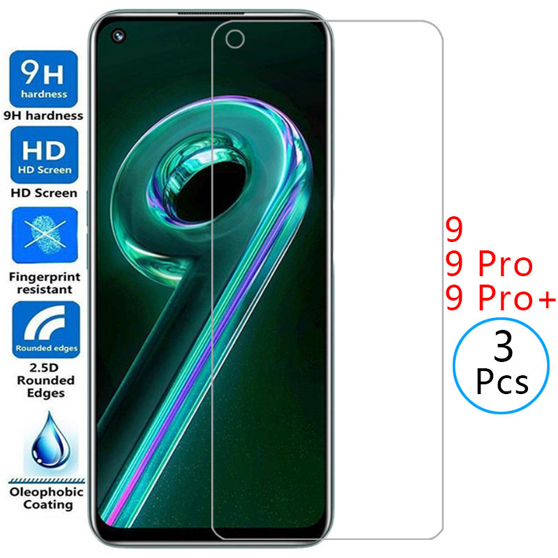 กระจกนิรภัยป้องกันสําหรับ realme 9 pro plus ป้องกันหน้าจอบน realme9 4g 5g 9pro ฟิล์ม realmi9 ...