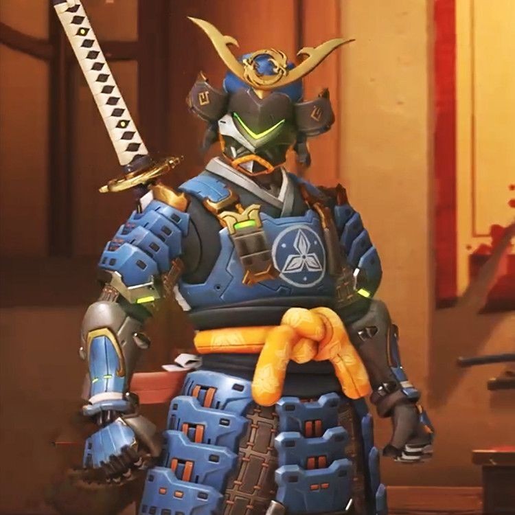 1:1คอสเพลย์ Overwatch 2 Genji Samurai, สวมชุดเกราะหนังหมวกกันน็อค EVA ...