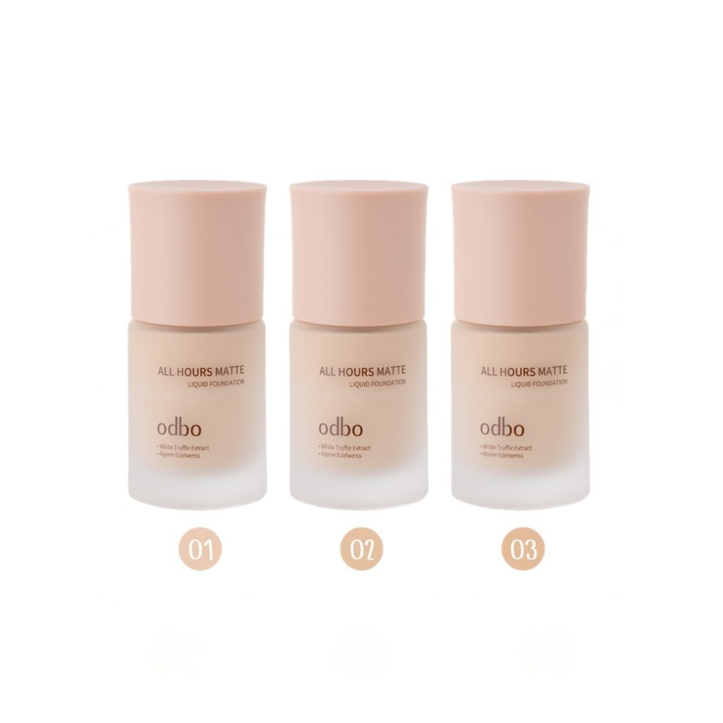 ♦️ของแท้·ส่งด่วน·ถูก♦️Odbo All Hours Matte Liquid Foundation #OD4008 โอดีบีโอ ลิควิด ฟาวเดชั่น ...