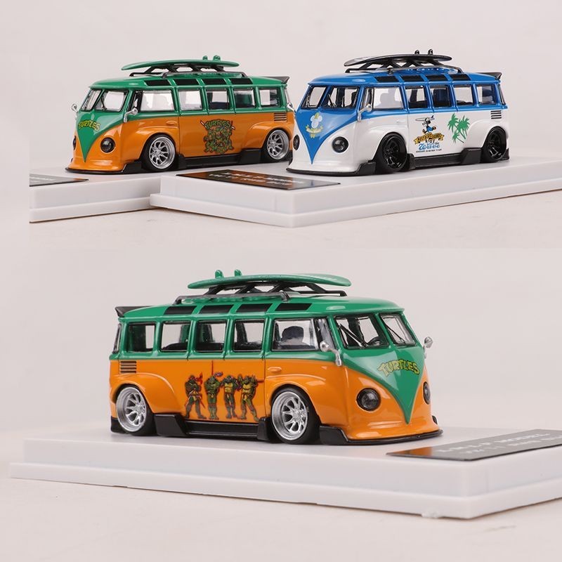 Lf 1: 64 RWB Volkswagen Bus VW T1 กว้างรุ่นดัดแปลง Mickey/God เต่ารุ่น ...