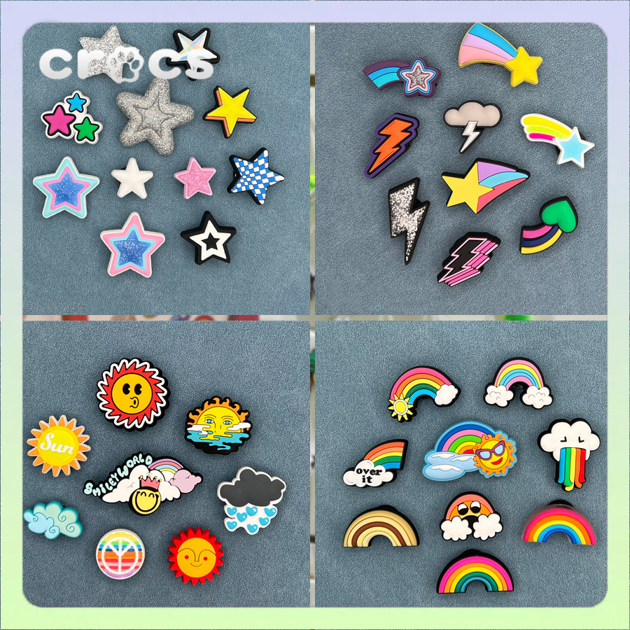 jibbitz crocs Weather series Rainbow stars crocs jibbitz jibbitz set ...