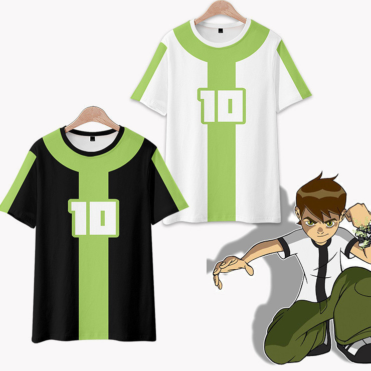 Ben10 Ben Tennyson คอสเพลย์ T เสื้อ Summer แขนสั้น Casual Tshirt Top ...