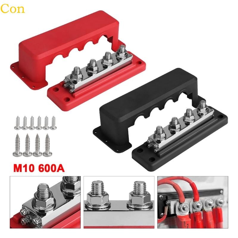 Con Heavy Duty 600A Bus Bar Power Distribution Block Busbar กล่อง 3 8 Terminals Studs โมดูล ...