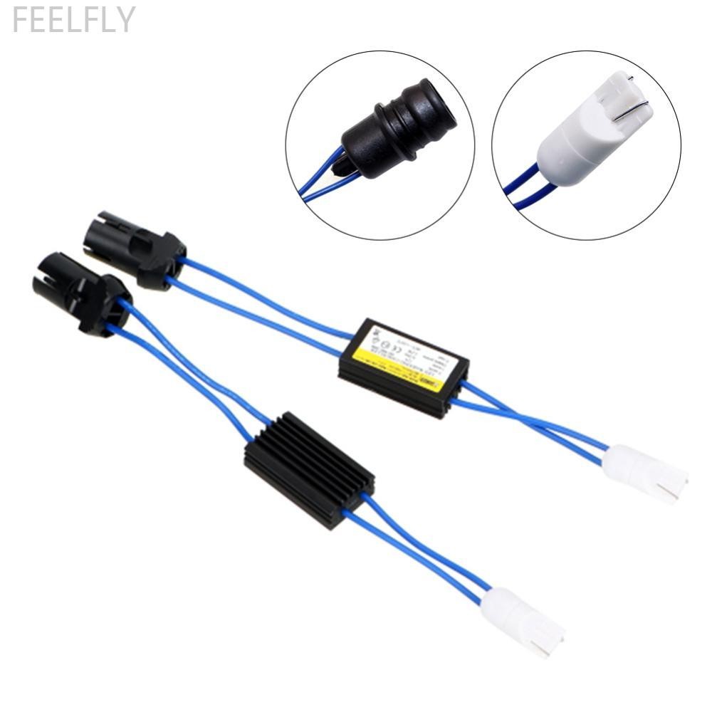 Feelfly 2 ชิ้น 12 โวลต์ LED คําเตือน Canceller ถอดรหัส 501 T10 W5W NO ...