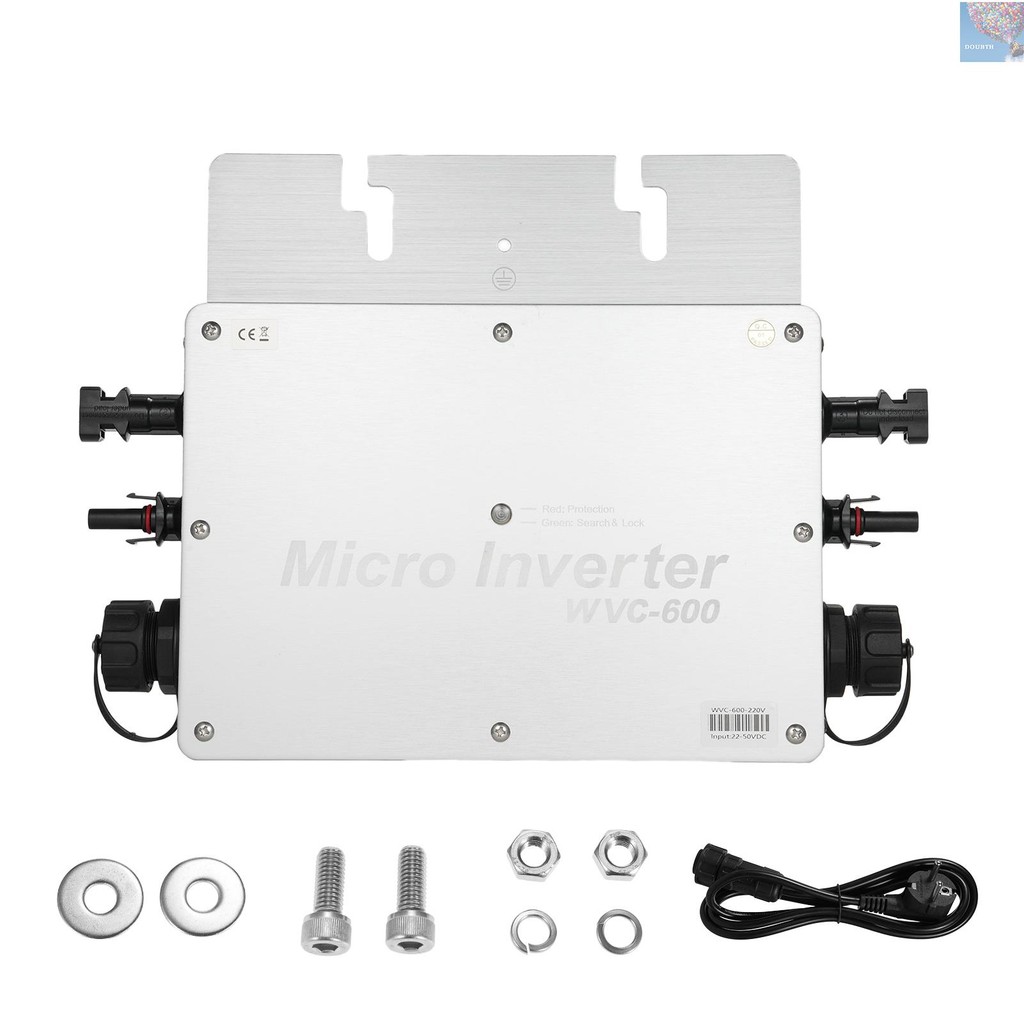 Wvc-600 Micro Inverter, 600W Solar Grid Tie Micro อินเวอร์เตอร์กันน้ํา ...