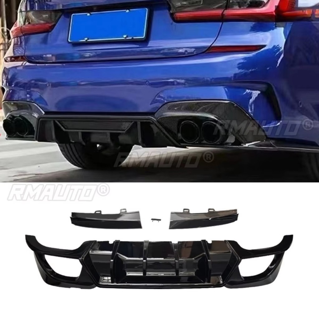 รถด้านหลังกันชนสปอยเลอร์ Wing Body Kit สําหรับ BMW 3 Series G20 CMST ...