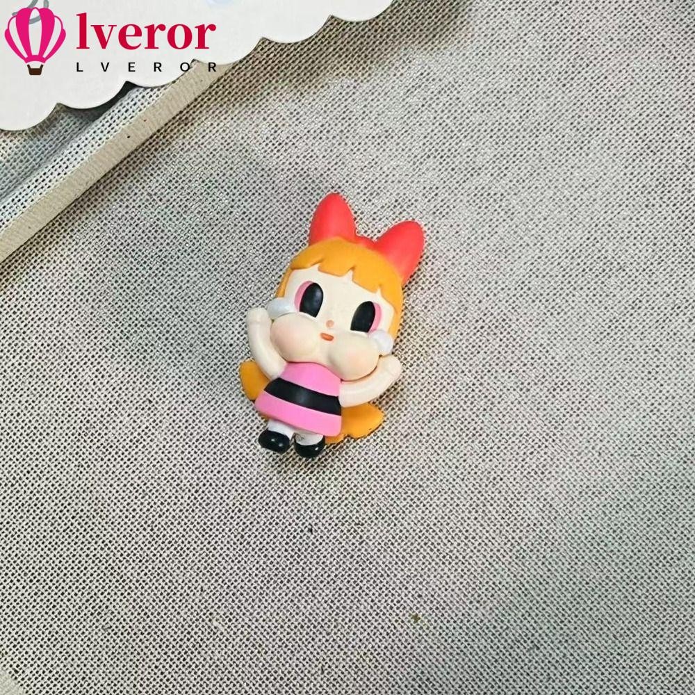 กล่อง LVEROR Crybaby, เครื่องประดับการ์ตูน POP MART, รูปปั้นจิ๋วซีรีส์ Popbean The Powerpuff ...