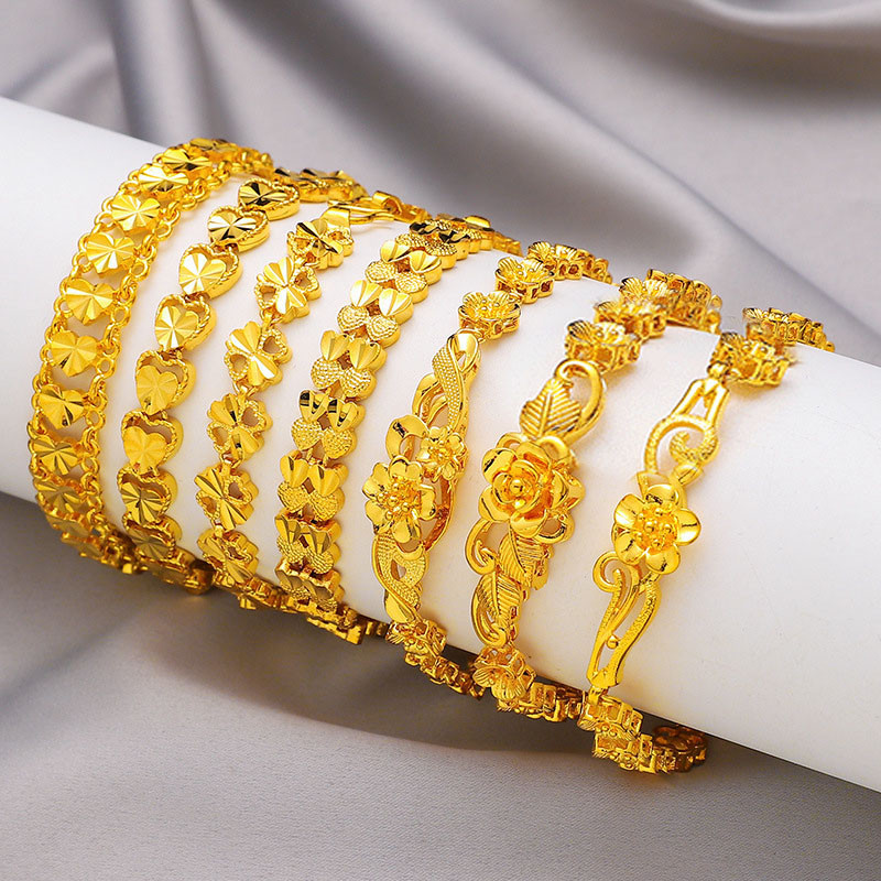 Emas Bangkok Emas Korea สร้อยข้อมือชุบทอง 24k Gelang Tangan ผู้หญิง ... Emas Bangkok Emas Korea สร้อยข้อมือชุบทอง 24k Gelang Tangan ผู้หญิง ...