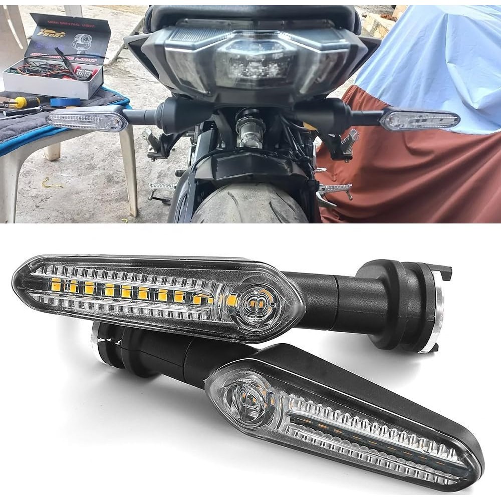 Generic ไฟเลี้ยว LED สําหรับ YAMAHA MT07 Tenere 700 XJ6 FZ6 MT09 Tracer 900 MT09 MT10 MT03 FZ25 ...