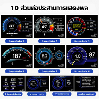 P6 pro OBD2+GPS สมาร์ทเกจ Smart Gauge Digital Meter/Display ของแท้เมนู ...