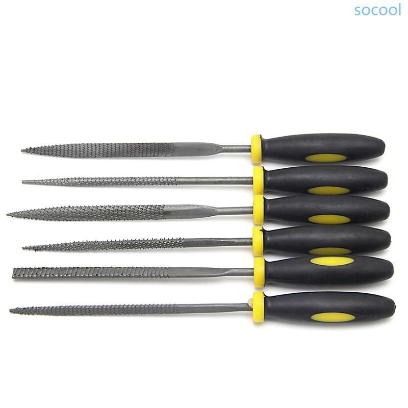 Soc * 6 ชิ้น 140 มิลลิเมตรมินิโลหะ Filing Rasp เข็มแฟ้มเครื่องมืองานไม้ ...