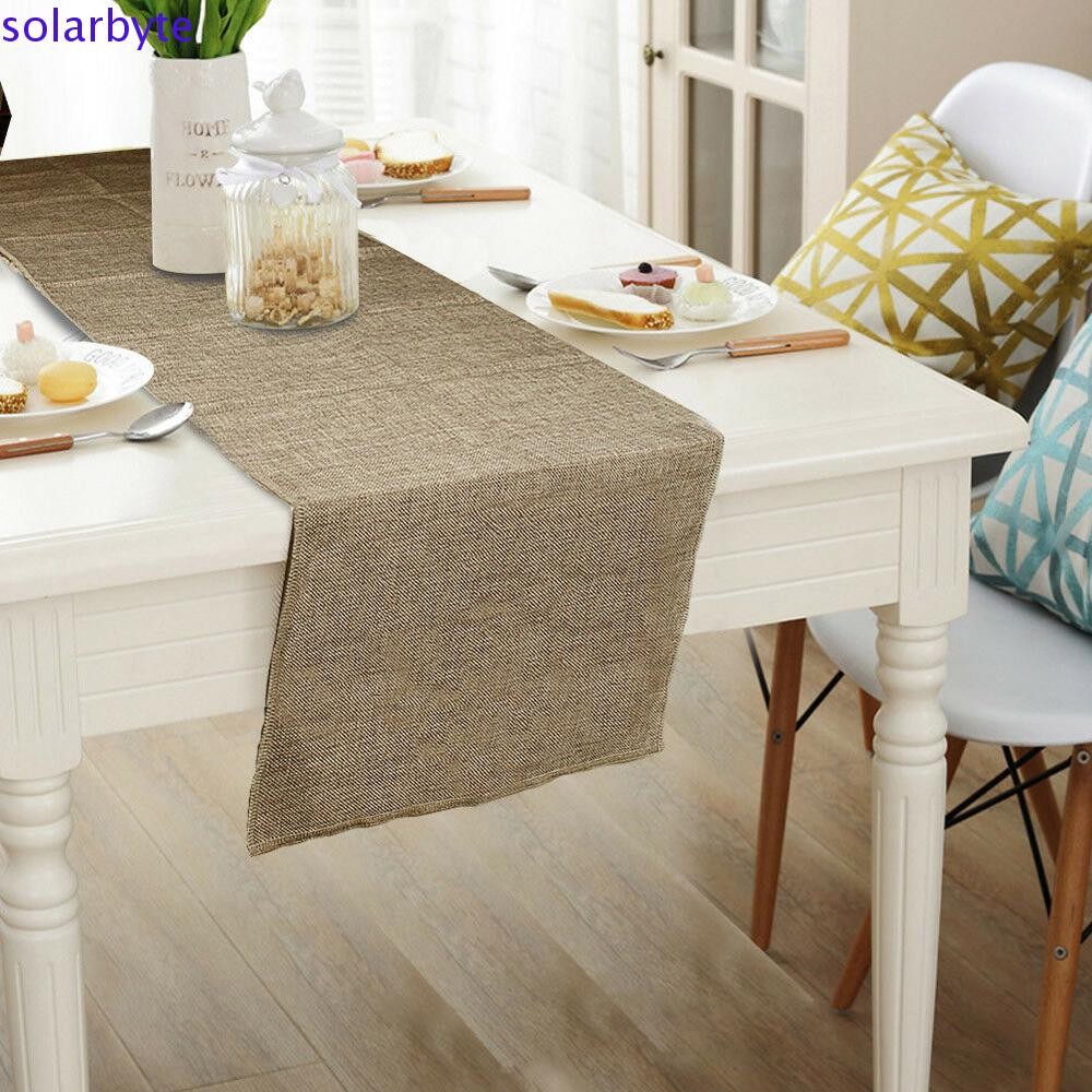 Solarbyte ตาราง Runner เลียนแบบ Vintage จัดเลี้ยงร้านอาหาร Party ผ้าลินินตาราง | Shopee Thailand