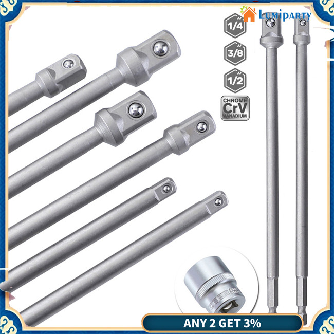 Lumiparty Socket Adapter Extension Hexagonal Shank To Square Socket ...