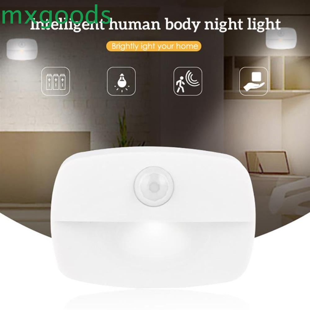 Mxgoods ไฟกลางคืน นํา ไฟตู้ ไฟกลางคืนในห้องน้ํา แบตเตอรี่ไร้สาย ใช้ เย็น สีขาว แสงอุ่น ไฟ ...