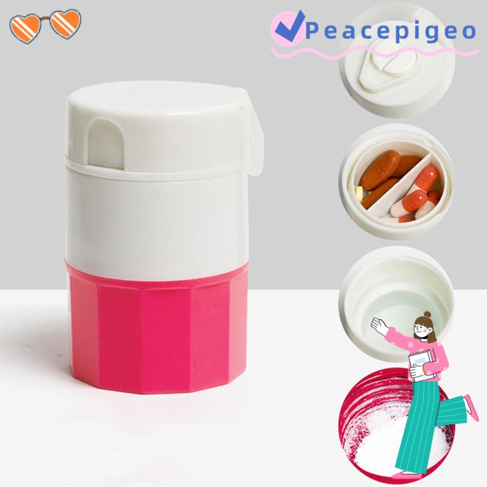 Peacepigeo เครื่องตัดยา Chopper กล่องยาคอนเทนเนอร์ 3 ใน 1 เม็ดเครื่องตัดยา | Shopee Thailand