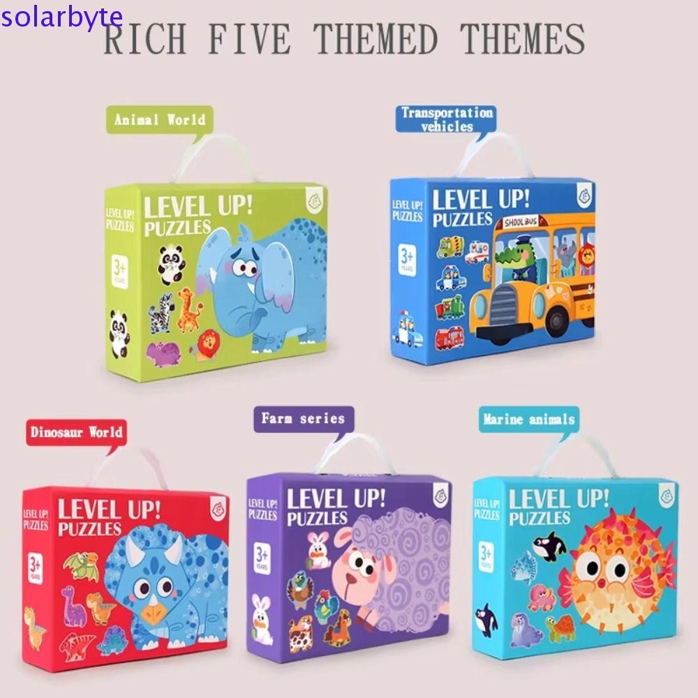 Solarbyte การ์ตูนสัตว์จิ๊กซอว์,ช้าง Panda 3D ปริศนาแจกัน, Creative 3D Art Home Decor Building ...