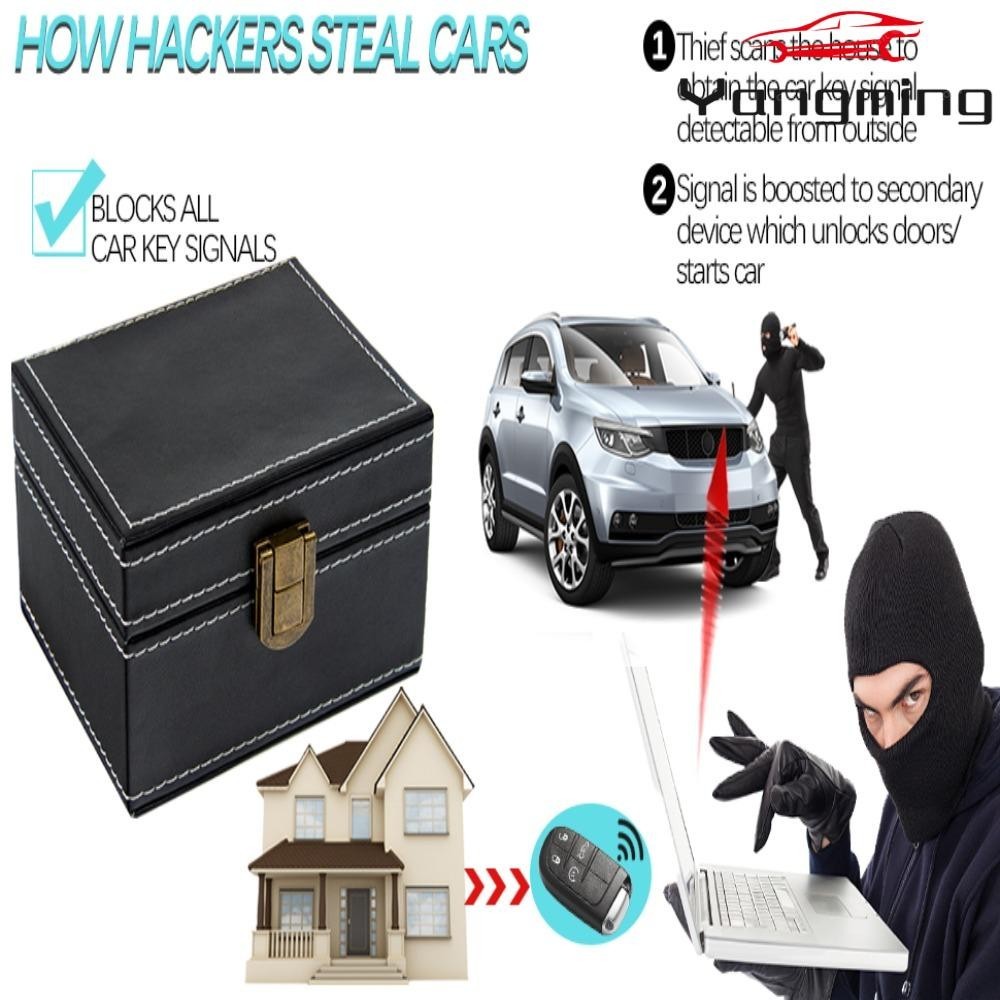 Yangming Theft Safety Storage Pouch, สีดํารถ Key Signal Blocker Box ...