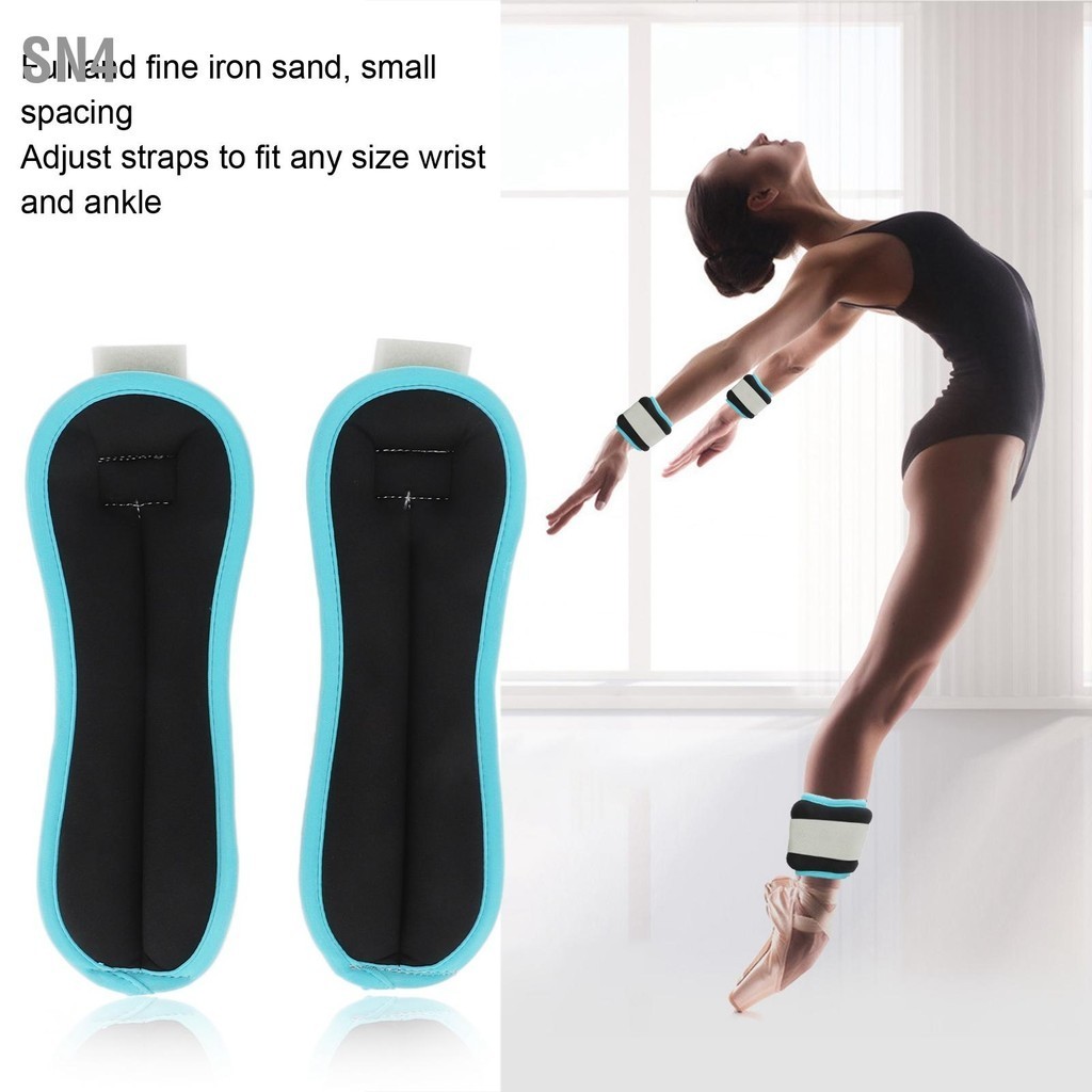 SN4 1คู่0.5กก.น้ำหนักข้อเท้าปรับขนาดนุ่มสบายน้ำหนักแบริ่งข้อเท้าSandbagสำหรับฟิตเนสวิ่งเดิน ...