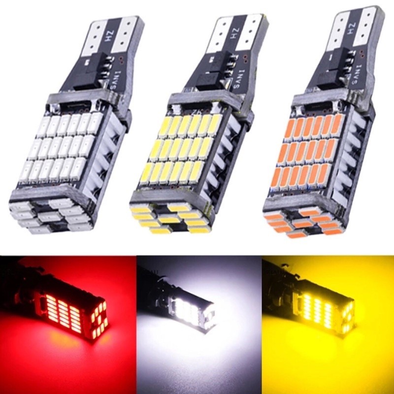 หลอดไฟ LED T10 26 ชิป ไฟหรี่ ไฟป้ายทะเบียนรถ T10 W5W สำหรับทั้งรถยนต์ ...